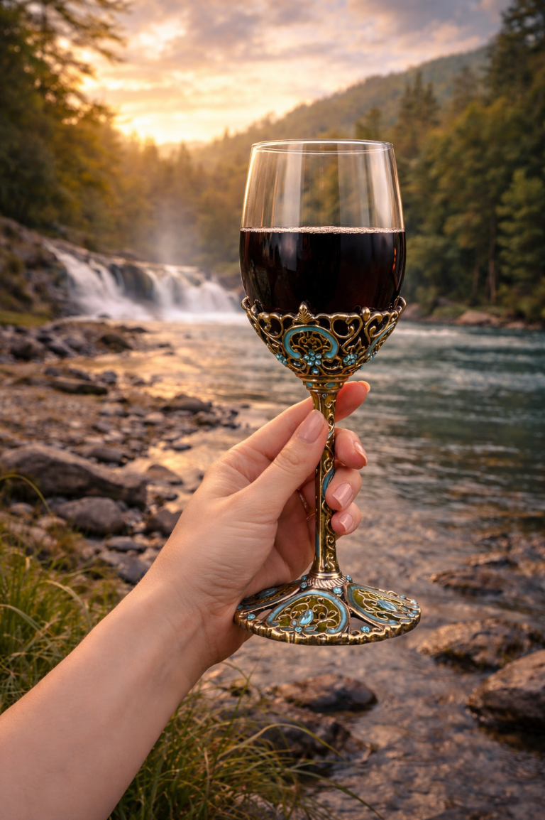 The Earthbound Champagne Glass – Enchanted Carry